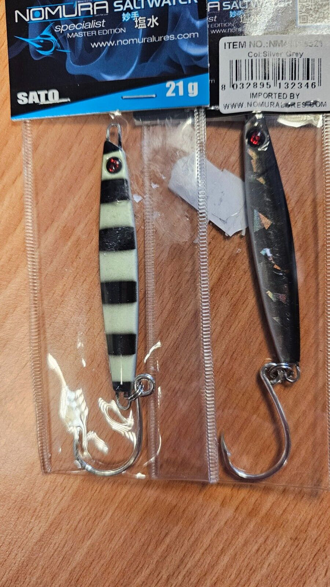 Nomura Sato 21-40g Metal Jigs - Sea fishing lures | Fishing Lures Ltd
